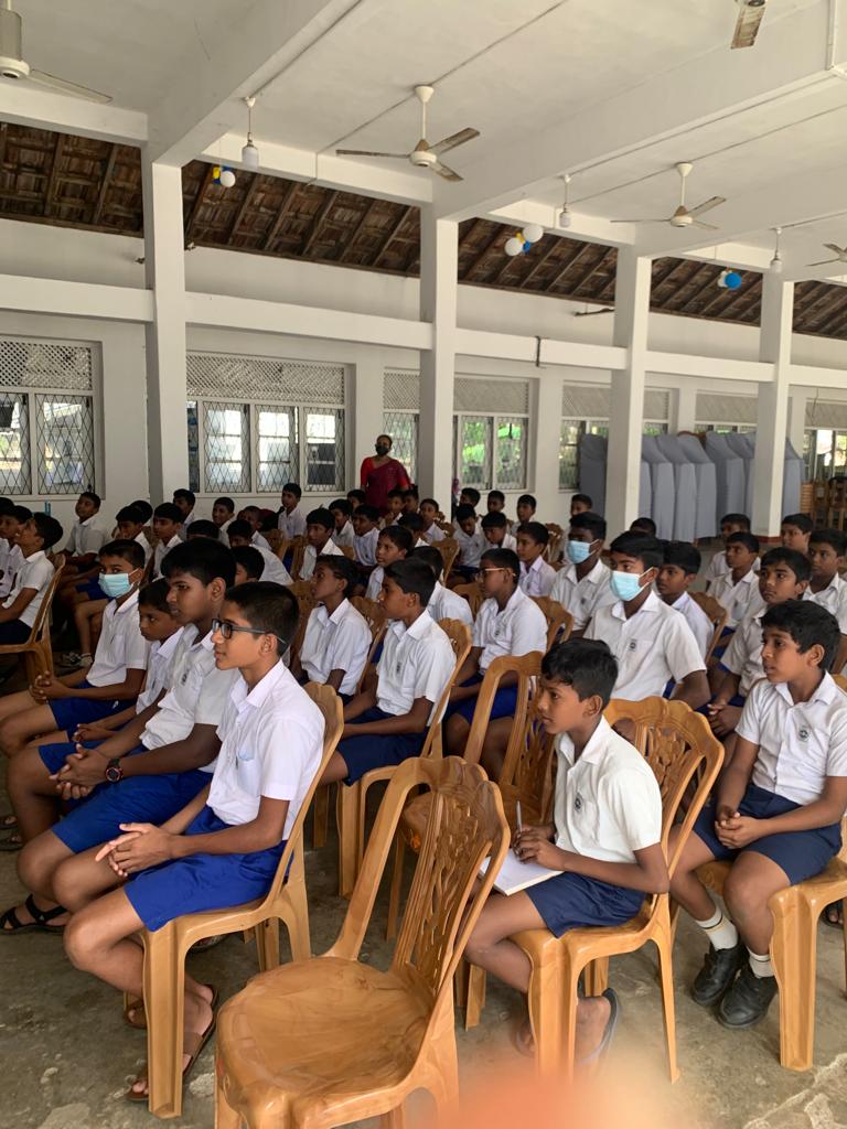 Awareness workshop at St. Mary's Boys College, Negombo Outreach unit ...